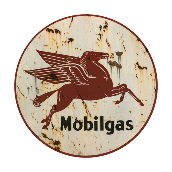 Onderzetter rond - Mobilgas - Signs USA
